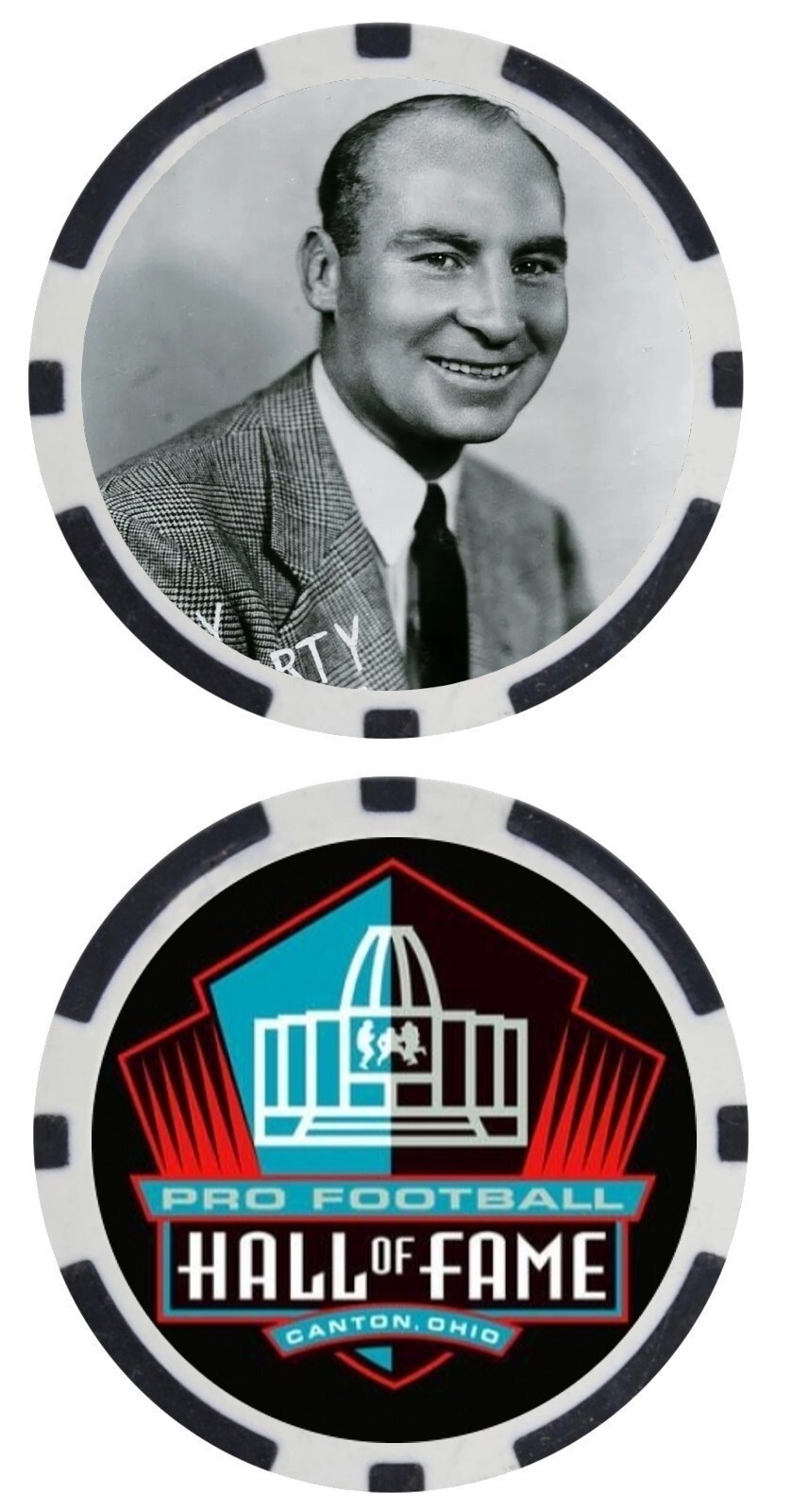 RAY FLAHERTY - PRO FOOTBALL HALL OF FAMER - COLLECTIBLE POKER CHIP | eBay