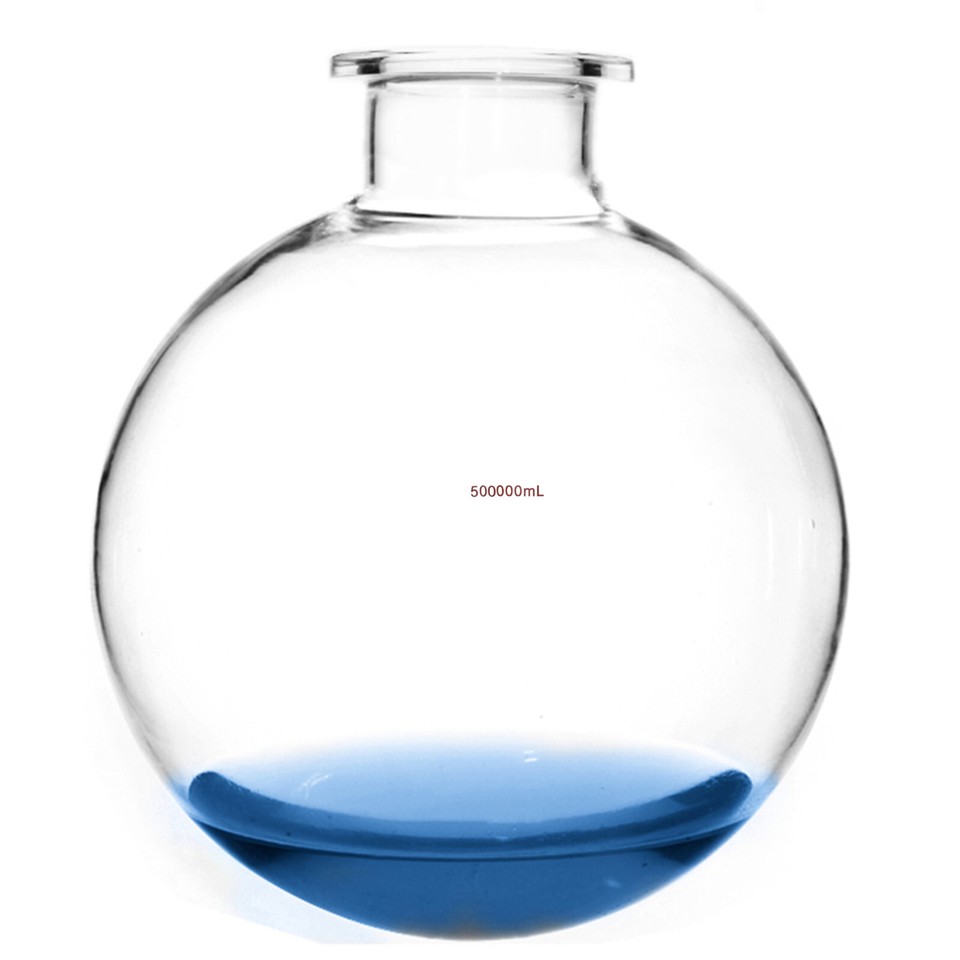 Glass Reactor Round Bottom Flask Lab Chemistry Reaction Vessel Flange ...