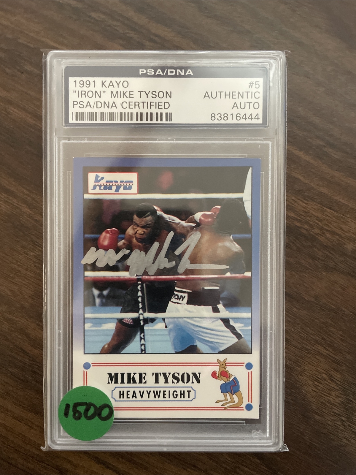 RARE 1991 MIKE TYSON KAYO PROTOTYPE BOXING CARD AUTOGRAPHED PSA | eBay UK