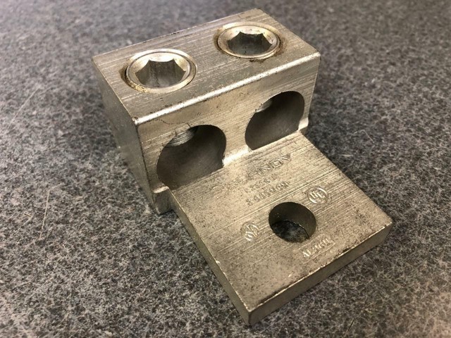 BURNDY K2A36U Two Conductor Universal Terminal Lug 2 AWG - 600 Kcmil 1/ ...