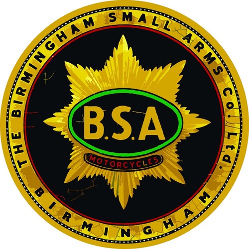 #3828 (1) 3.75" BSA British Small Arms Vintage Retro Decal Sticker ...