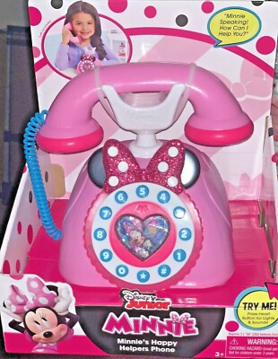 NEW Disney Minnie's Happy Helpers Phone Pink AGES 3+ | eBay