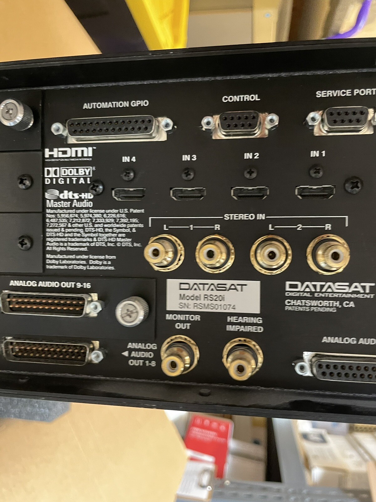 DataSat RS20i Audio Video Processor Home Theater | eBay