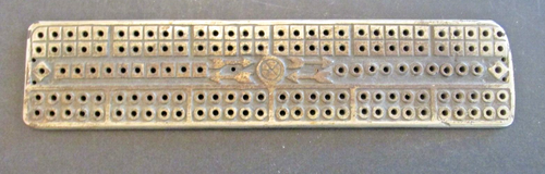 VTG Metal Cribbage Board 2x9" Top Only Ornate Arrows | eBay