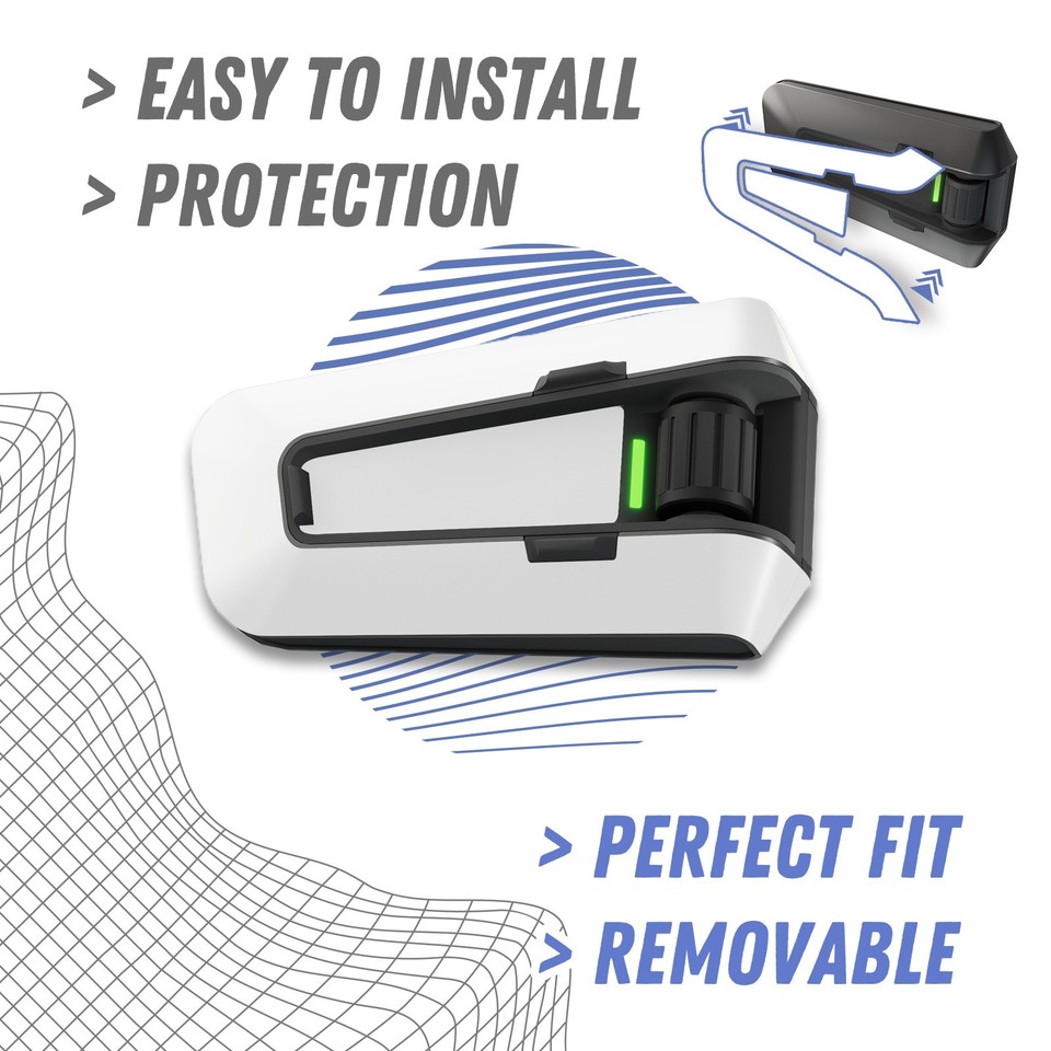 For Cardo Packtalk Edge Skin Decal Wrap Stickers Matte Gray Ancient ...