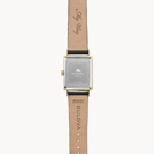 Bulova Men's Frank Sinatra My Way Leather Strap Watch (White Dial) | eBay