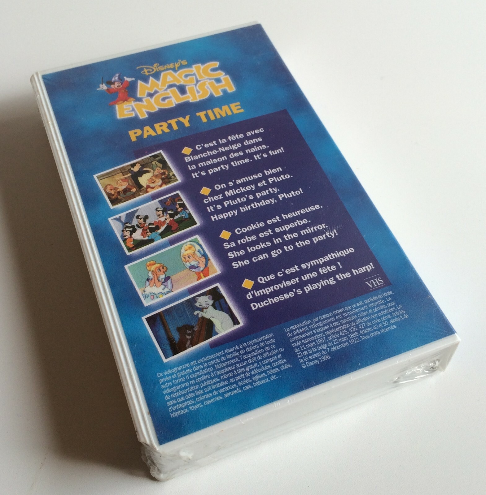 WALT DISNEY MAGIC ENGLISH PARTY TIME N°14 VHS 1996 Casete Video VHS ...
