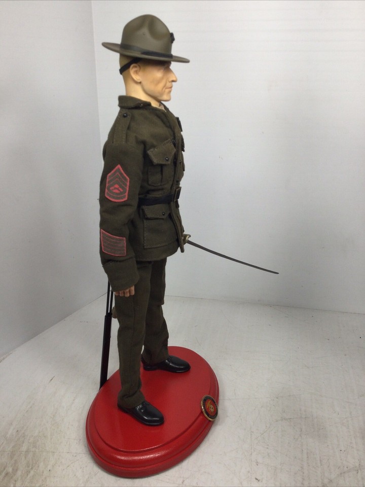 1/6 CUSTOM USMC MARINE GUNNERY SERGEANT IN FULL DRESS GREENS UNIFORM ...
