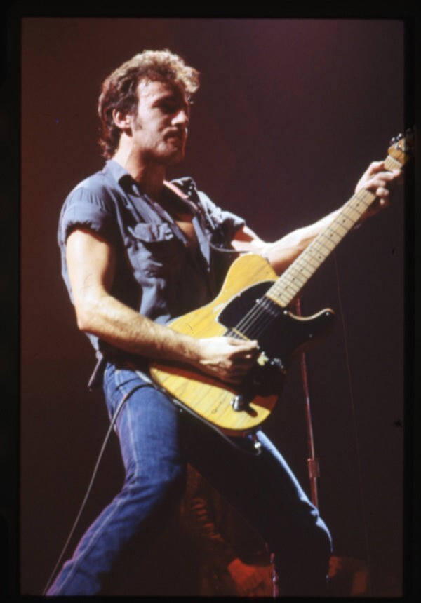 Bruce Springsteen Playing Mutt Guitar Vintage Concert Original 35mm ...