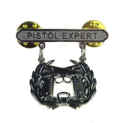 US MARINE PISTOL QUALIFICATION EXPERT SHOOTING BADGE | eBay