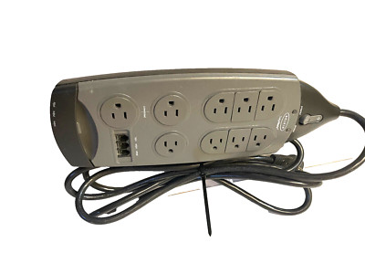 Belkin SurgeMaster F9G930-10-GRY surge protector 9 outlets Phone, DSL ...