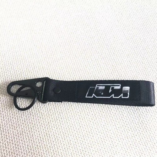 2PCS Backpack Key Ring Hook Strap Metal Keychain Lanyard Double Side ...