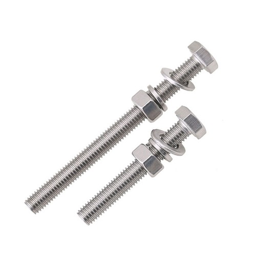 Nuts And Bolts/Fully Threaded Set Screw+Washers A2 Stainless M3 M4 M5 ...