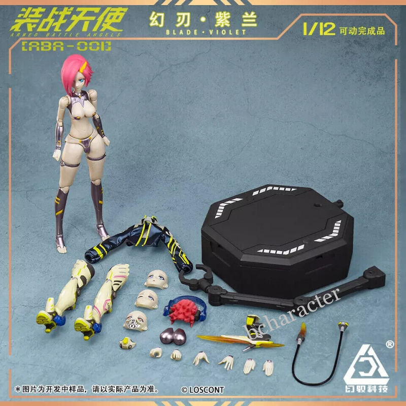 LOSCONT Armed Battle Angels Series ABA-001 Blade Violet 1/12 Model Toys ...