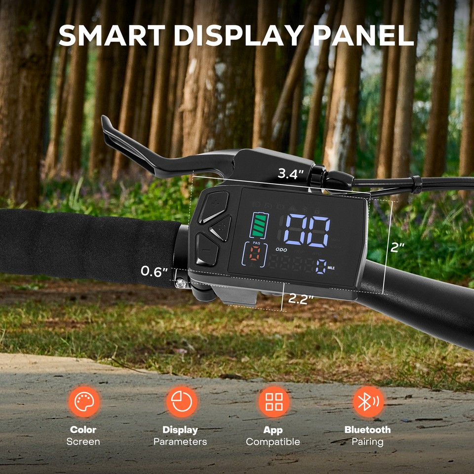 VIRIBUS 250W 36V eBike Conversion Kit MID Drive Motor Kit w/ LCD ...