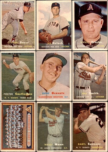 1957 Topps Baseball Partial Set (80) Low Grade to VGEX *GMCARDS* | eBay