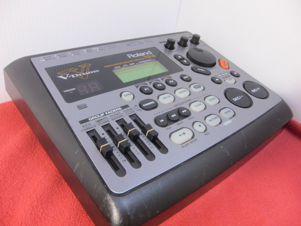 Roland TD-8 Drum Percussion Sound Module Tested New Battery w/ power ...