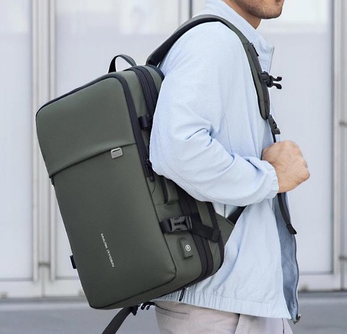 MARK RYDEN Anti-theft USB Charge Laptop Business Men Backpack School ...