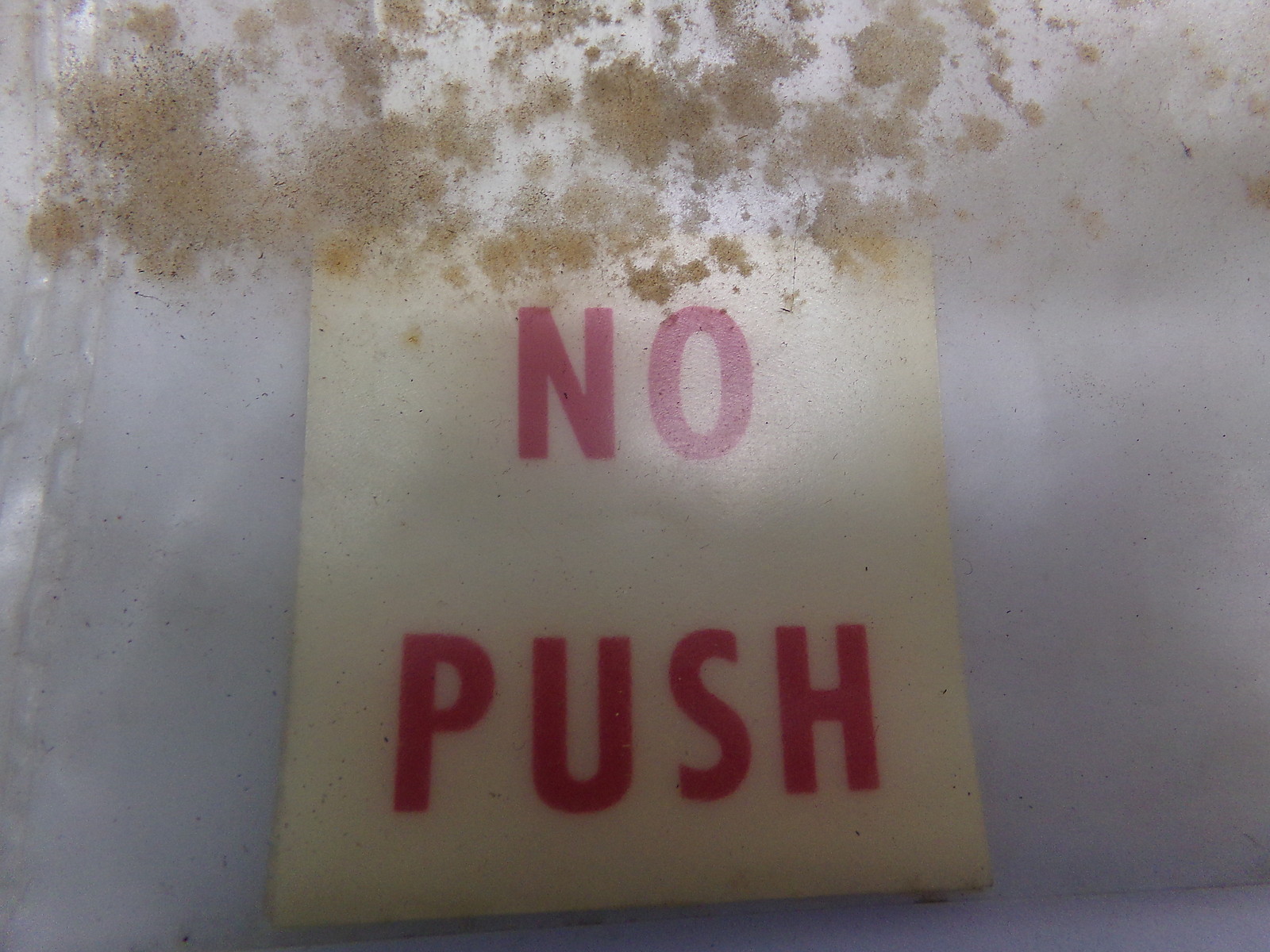 LOT OF (3) NO PUSH DECAL AVIATION PART # 6110134-107 - NEW (old stock ...