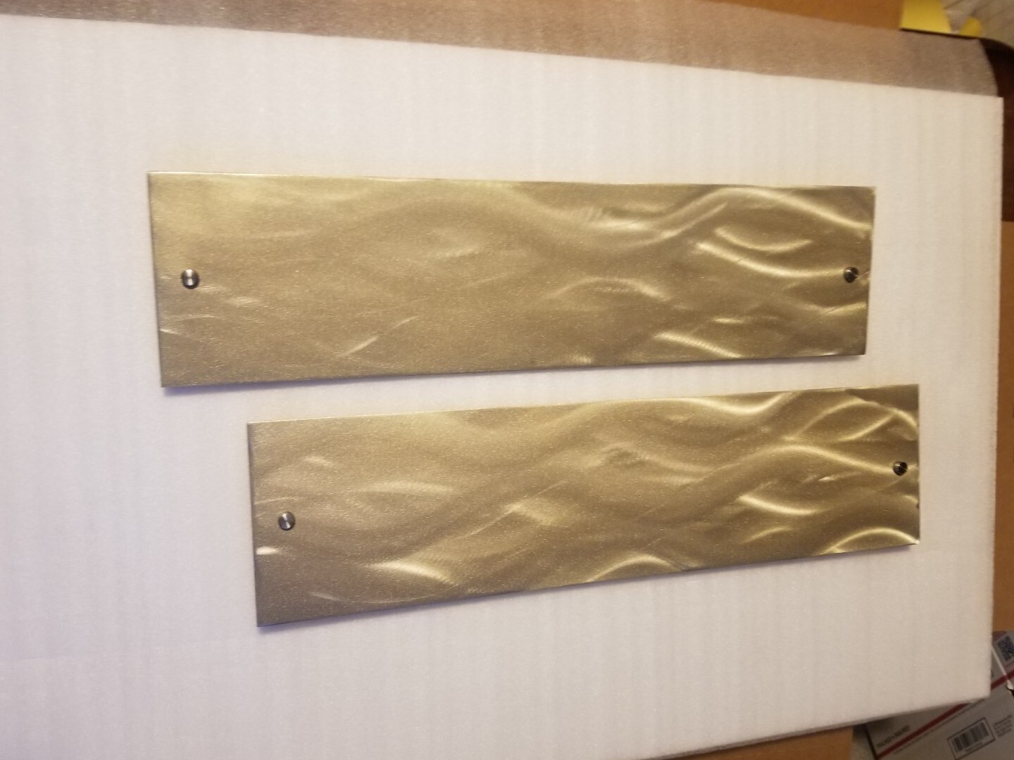 Metal Wall art modern Gold panel set home decor indoor outdoor patio ...