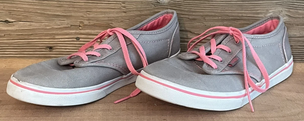 Vans Shoes For Girls Gray And Pink