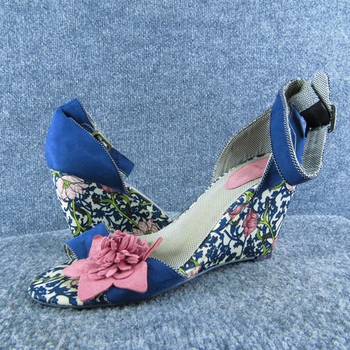 Ruby Shoo Women's Floral Pump Blue Fabric Pump 8M Gently Used 2025 | eBay