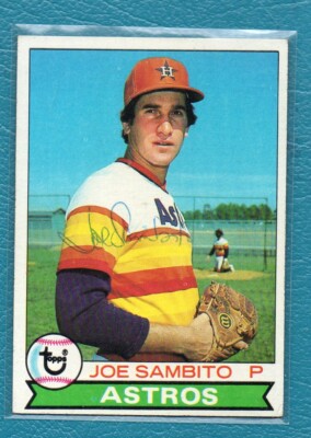 JOE SAMBITO-HOUSTON ASTROS 1979 TOPPS #158- AUTOGRAPHED/SIGNED BASEBALL ...