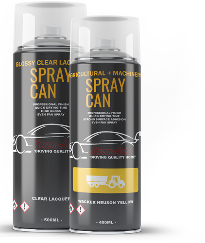Wacker Neuson Yellow Plant / Machinery Aerosol Spray Paint 400ml Repair ...