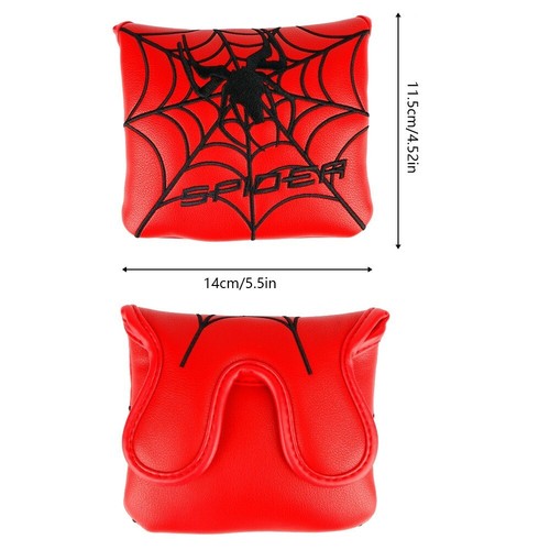 Red Spider Central Shaft Square Mallet 2Ball Golf Putter Cover Magnet ...
