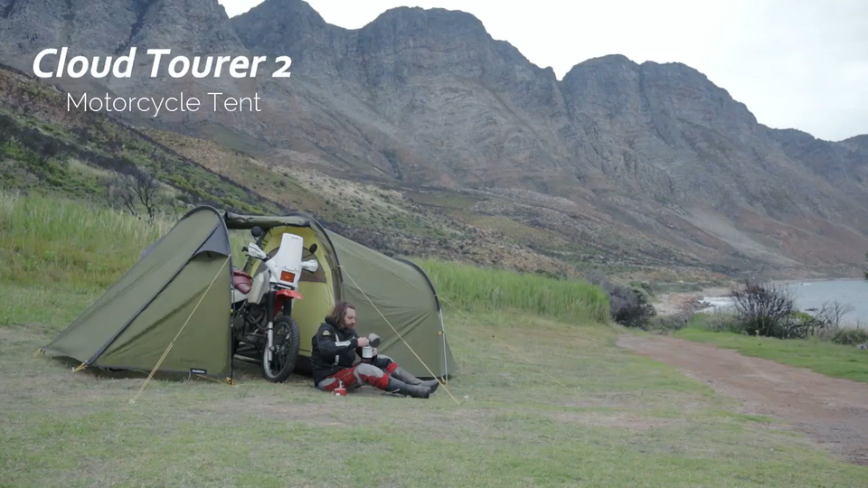 Motorcycle 2 Person Mototent Expedition Touring Tunnel ABR Tent 40D ...