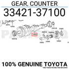 3342137100 Genuine Toyota GEAR, COUNTER 33421-37100 | eBay