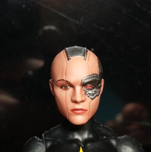 HEAD ONLY Marvel Legends Custom painted Head Female Sentinel skin tone ...