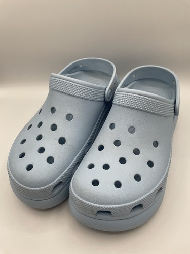 Crocs Classic Platform Clogs Men 7 Women 9 Iconic Comfort Wedge Blue | eBay