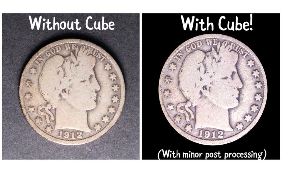 THE AXIAL / COAXIAL LIGHTING CUBE for COIN PHOTOGRAPHY - See ...