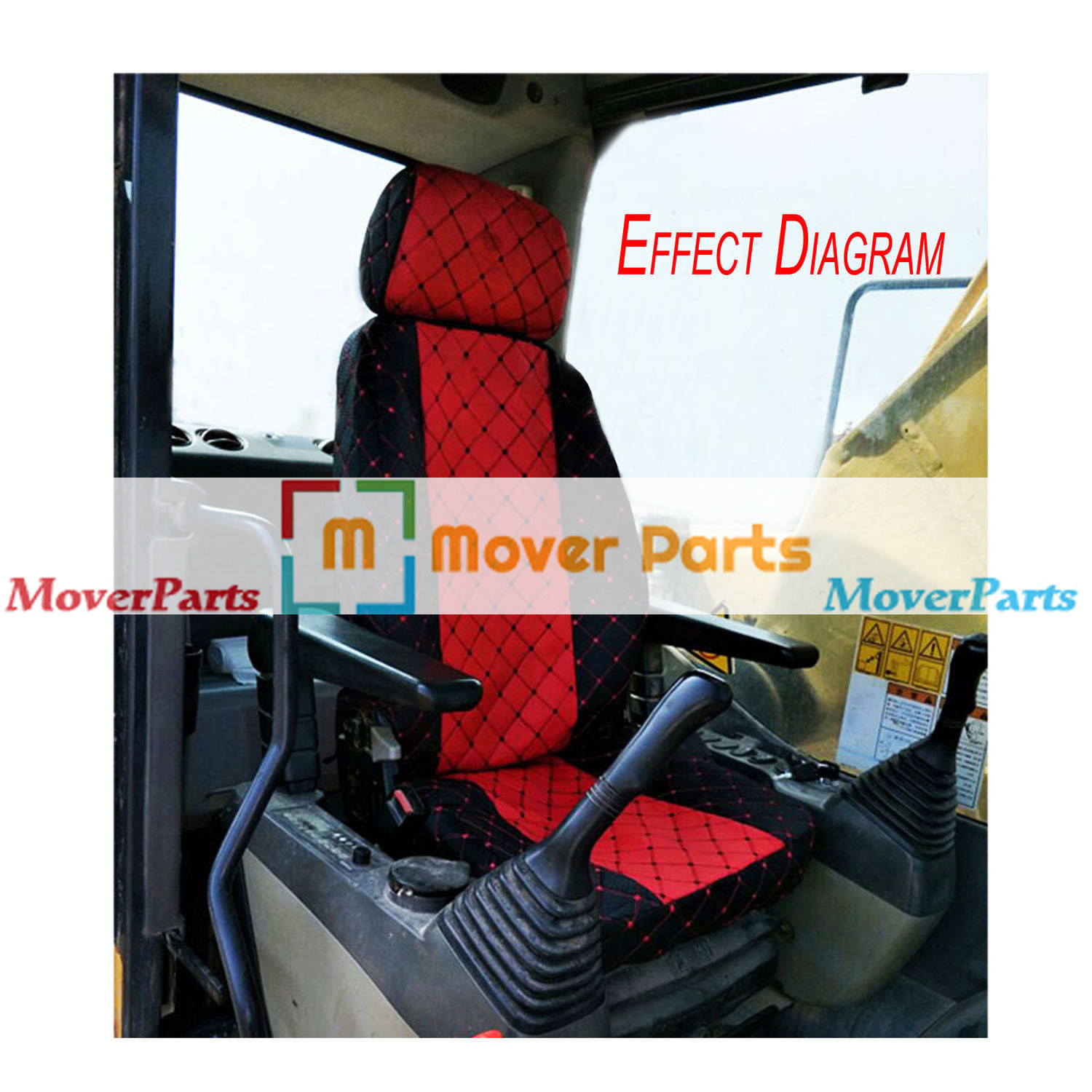 Excavator Special Seat Cover for Kobelco Hitachi Hyundai Komatsu Volvo ...