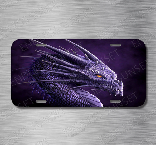 Dragon Eye Lizard Creature Monster Draco Fantasy License Plate Front ...