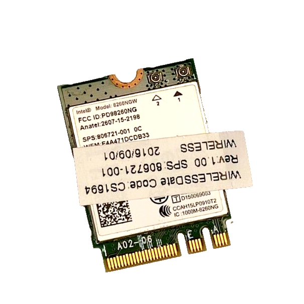 Original HP Elitebook 14" 840 G3 Wireless WIFI Bluetooth Card 806721 ...