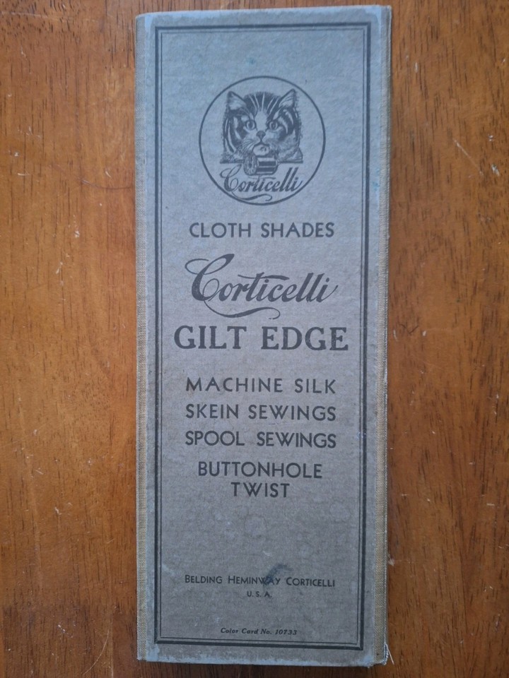 Antique Coticelli Gilt Edge Silk Sample Book-What is it worth 0 ...