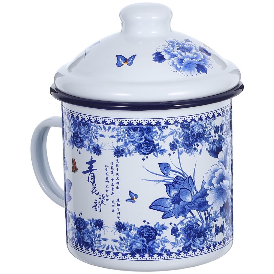 Creative Drinking Cup Vintage Style Enamel Mug for Camping Cups and ...