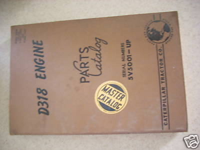 CATERPILLAR CAT D318 ENGINE 318 GEN PARTS BOOK MANUAL 3V5 | eBay