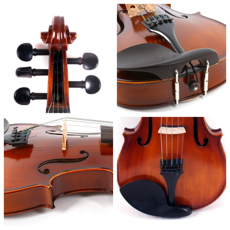 15.5 in 5 string Viola Maple spruce solid Ebony fittings steel strings ...