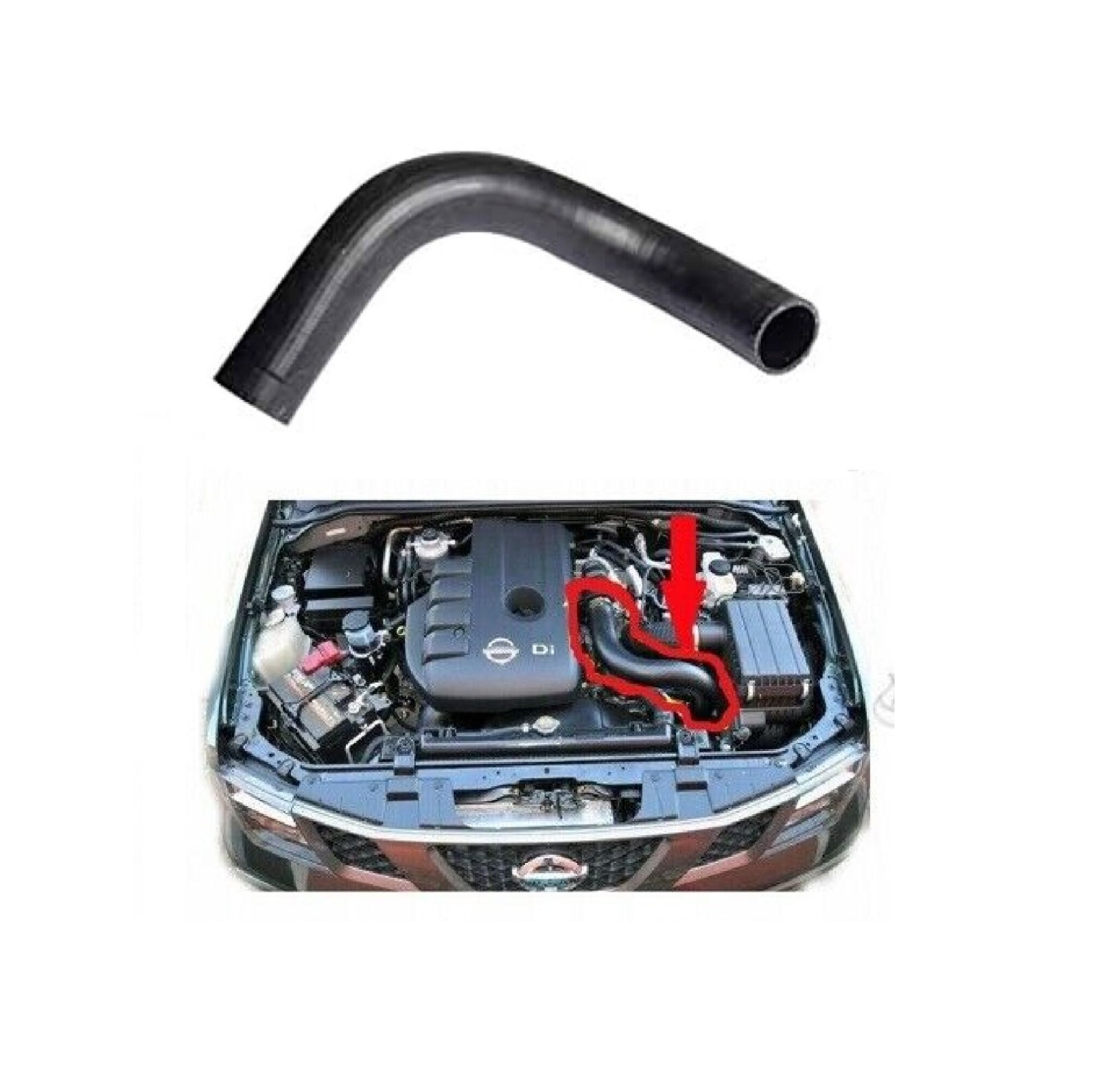 Intercooler Pipe Turbo Hose Left For Nissan Navara D40 Np300 2.5 Dci ...