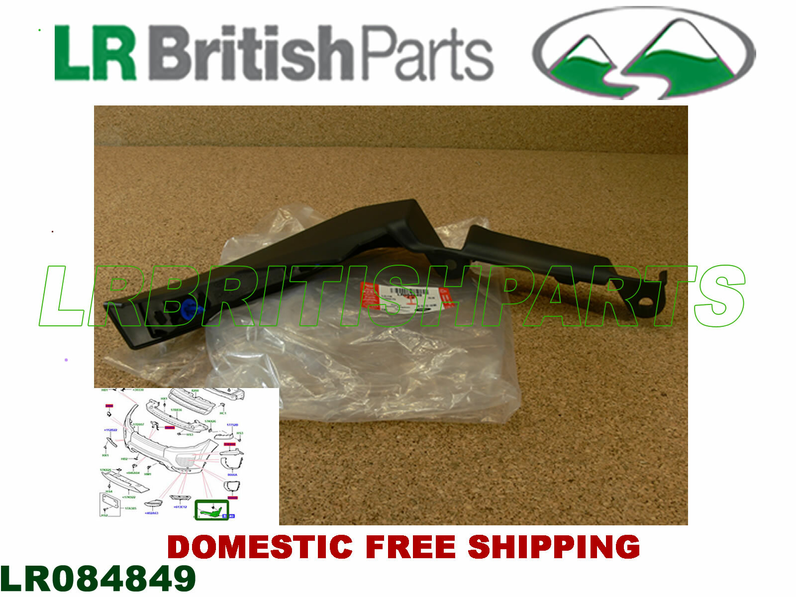 GENUINE LAND ROVER FRONT BUMPER FINISHER RANGE ROVER EVOQUE RH NEW ...
