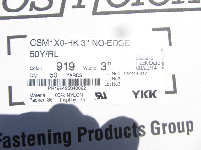 YKK HOOK and LOOP Sew On Fastener 50 Yards blue WIDTH 3'' | eBay