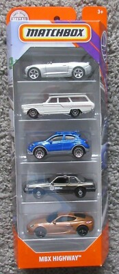 NIP MATCHBOX 2020 MBX HIGHWAY 5 PACK PORSCHE MUSTANG FAIRLANE FIAT ...