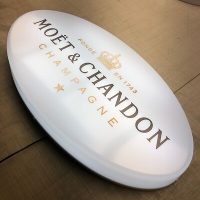 MOET & CHANDON CHAMPAGNE illuminated wall sign led light box sign ...