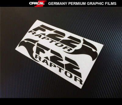 Pair of F22 RAPTOR UTE TRUCK CAR vinyl Decal Sticker | eBay