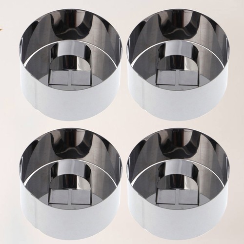 4 Pcs Cooking Rings Stainless Steel Mousse Mold Cake Molds for Home | eBay