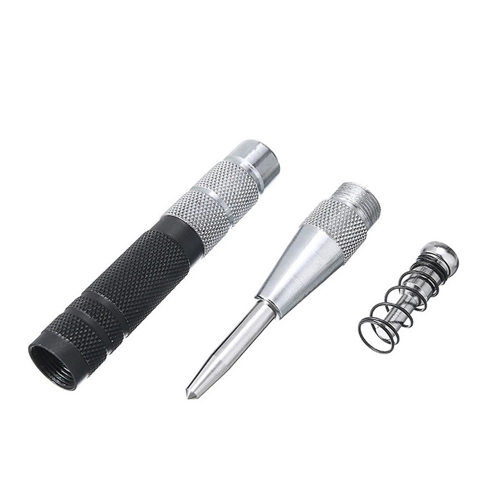 Center Punch Automatic Dot Punch Spring Loaded Tool With 2 Pcs Spare ...