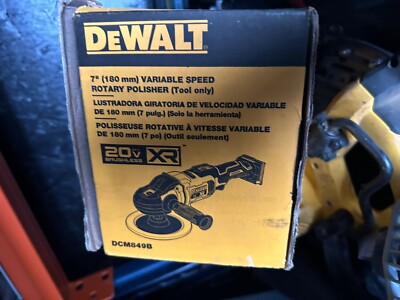 DEWALT 20V MAX* XR Cordless Polisher, Rotary, Variable Speed, 7-Inch ...